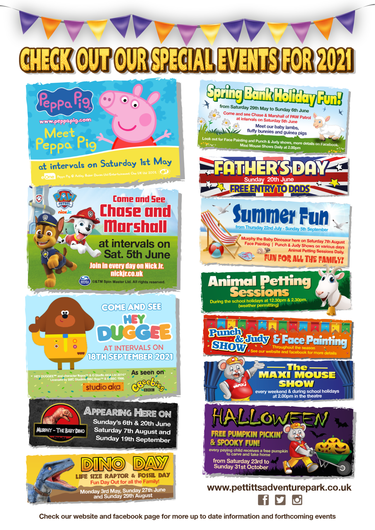 Character Days Pettitts Adventure Park character-days-pettitts-adventure-park